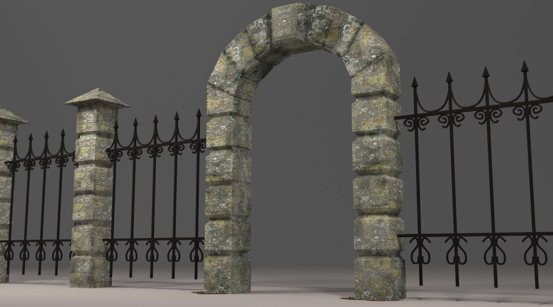 3D model stone fence - TurboSquid 1280041