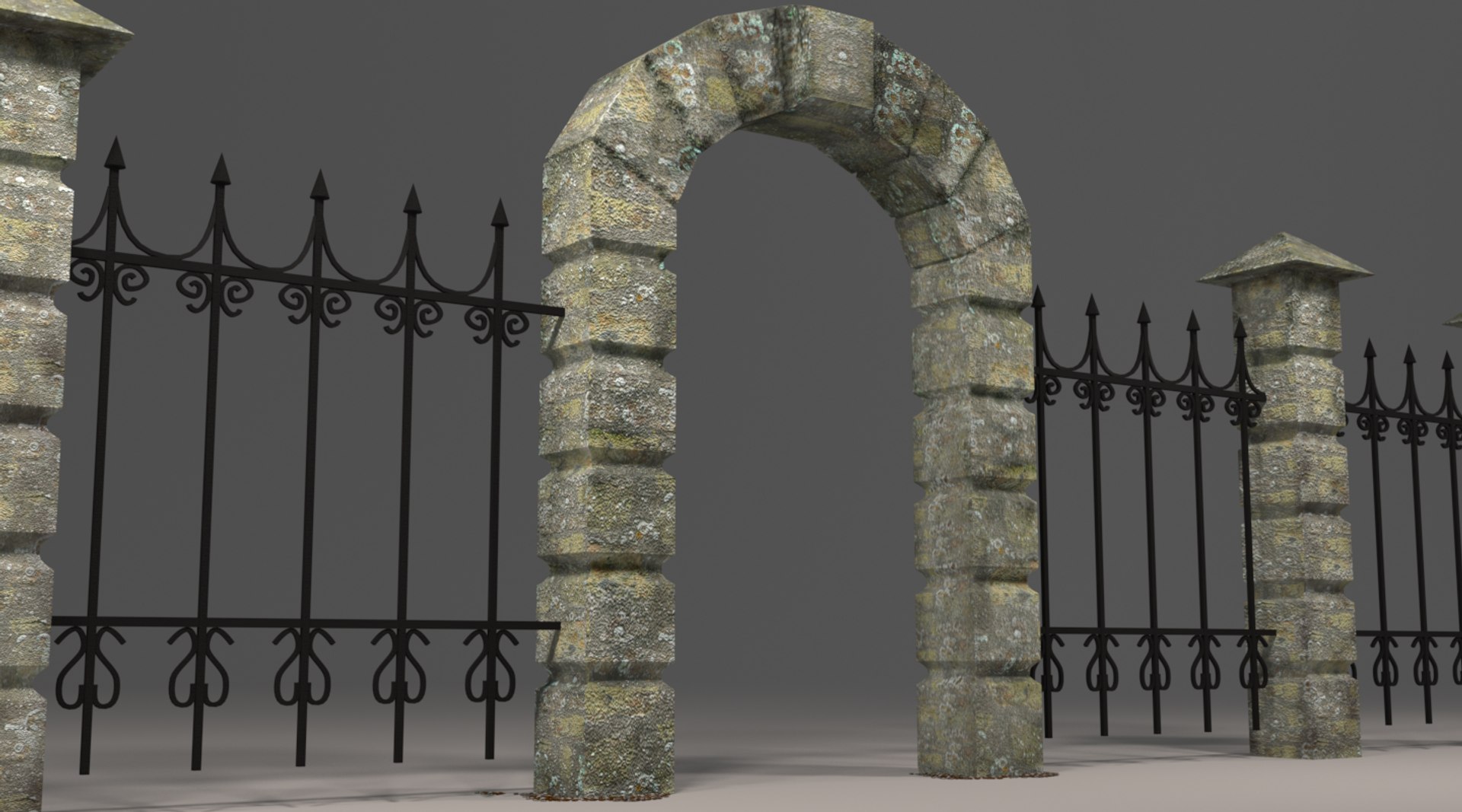 3D model stone fence - TurboSquid 1280041