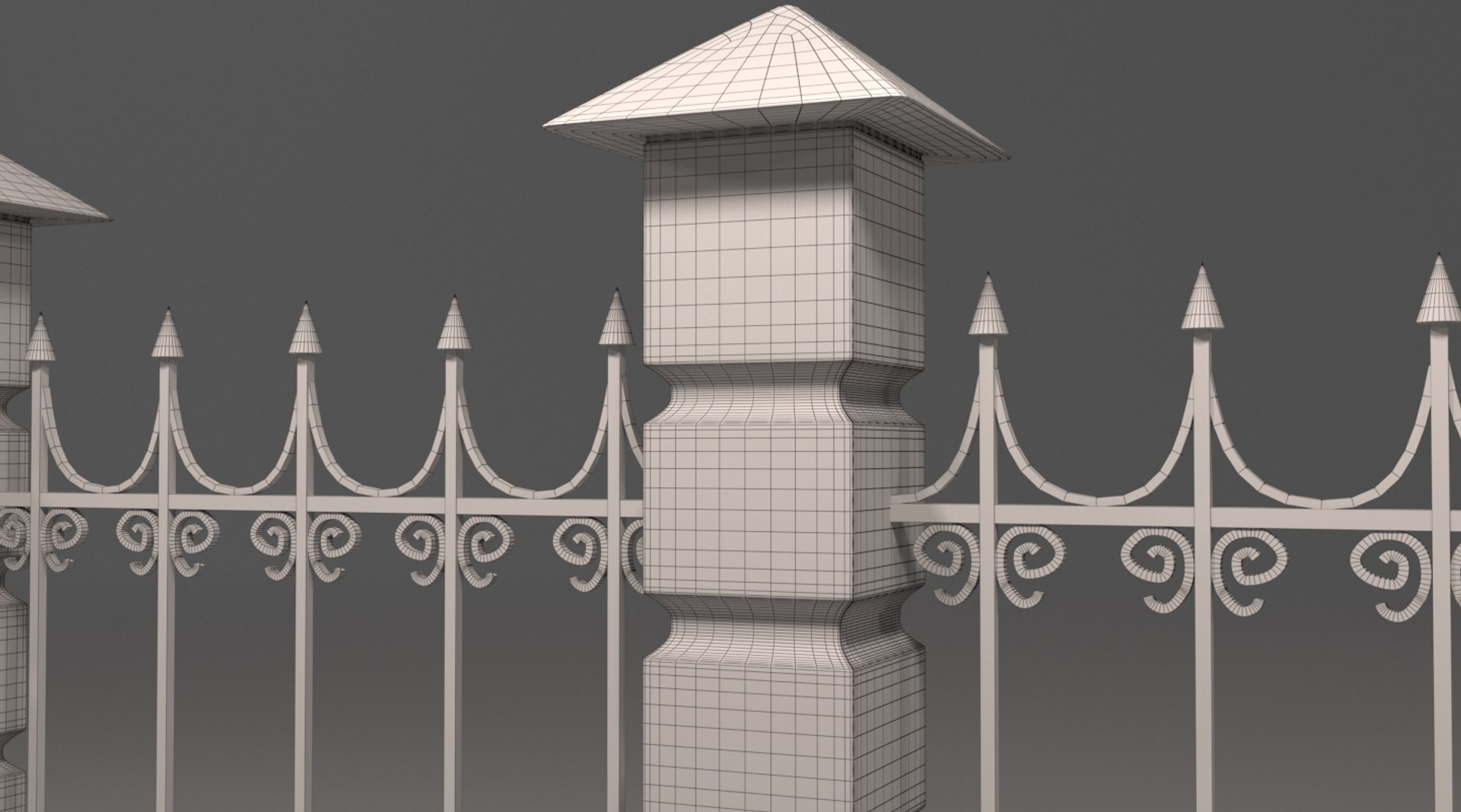 3D model stone fence - TurboSquid 1280041