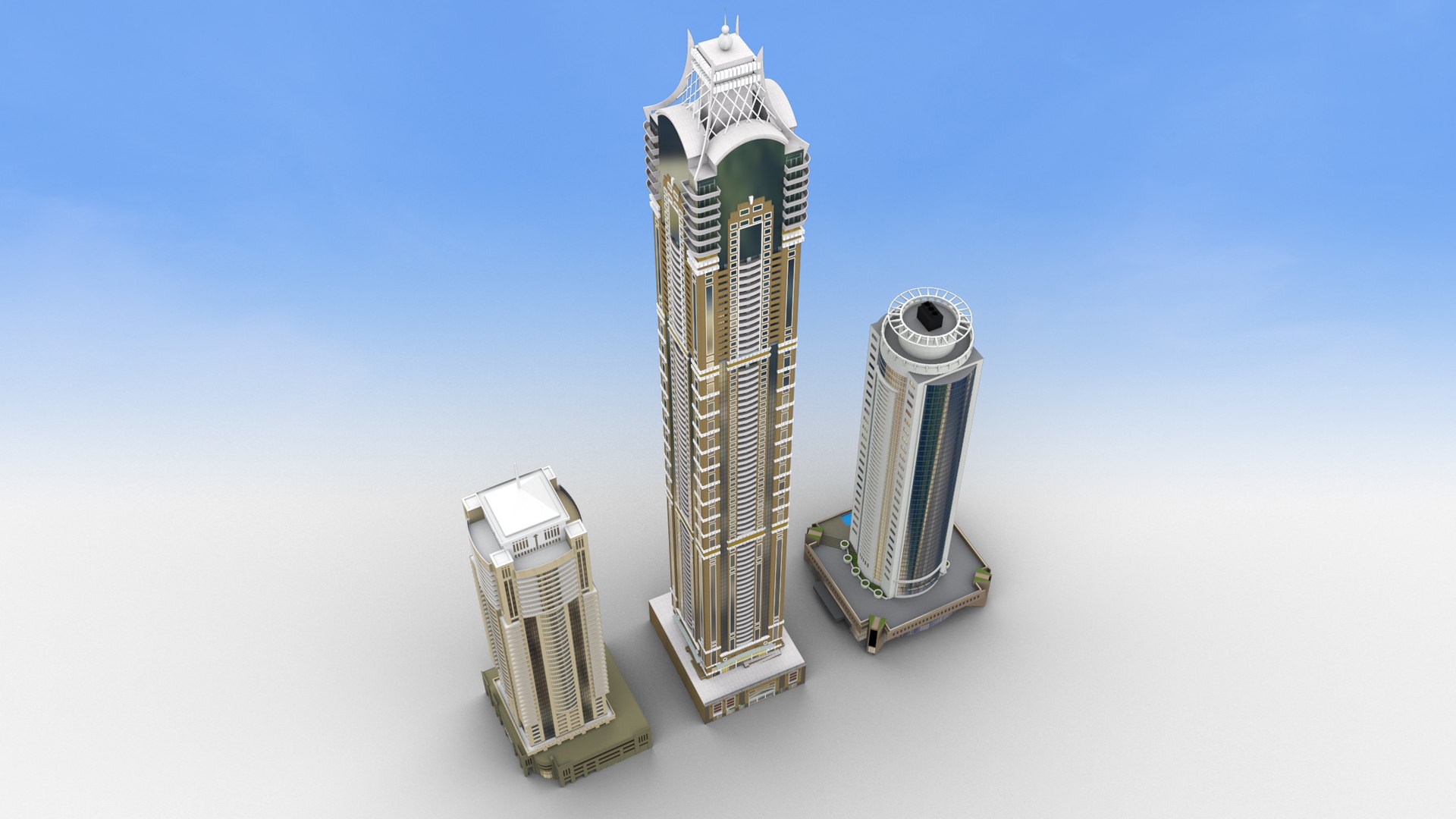 Modern Building Pack 4 3D Model - TurboSquid 1893167