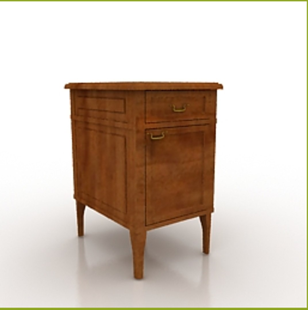 3d Nightstand Bedroom Model