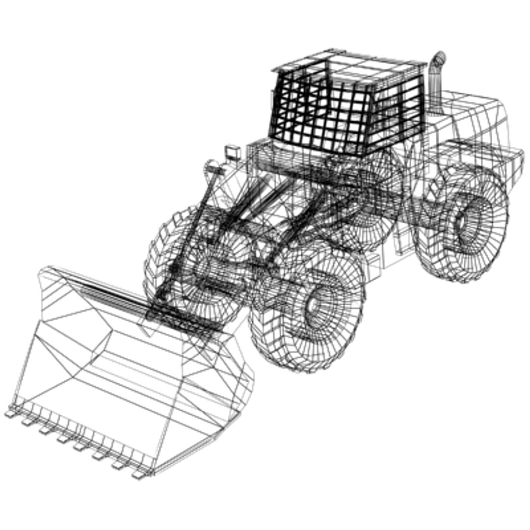 3d model l110f wheel loader