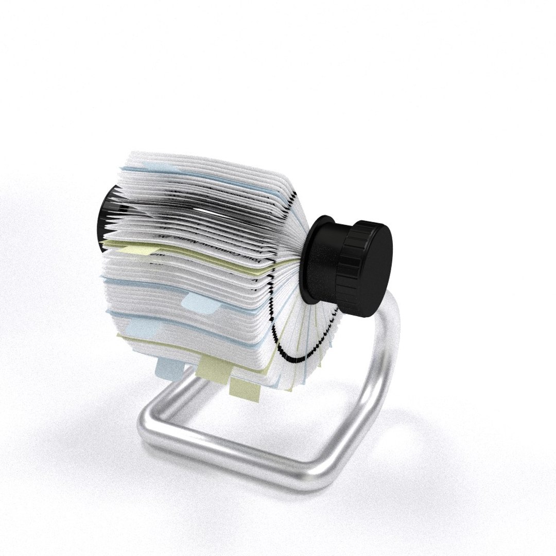 3d rolodex model