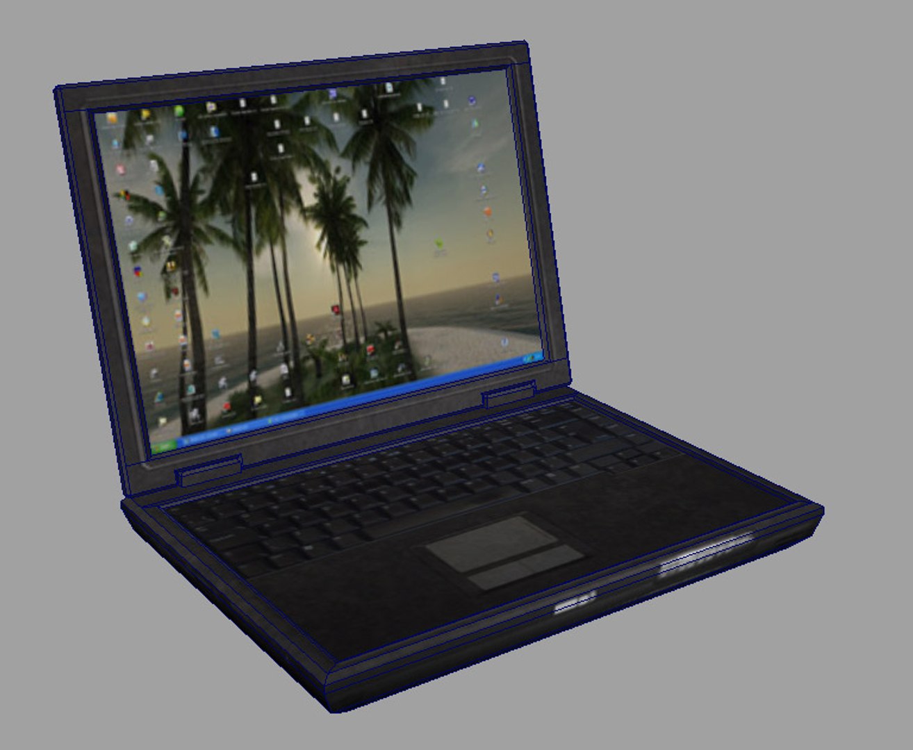 3d laptop model