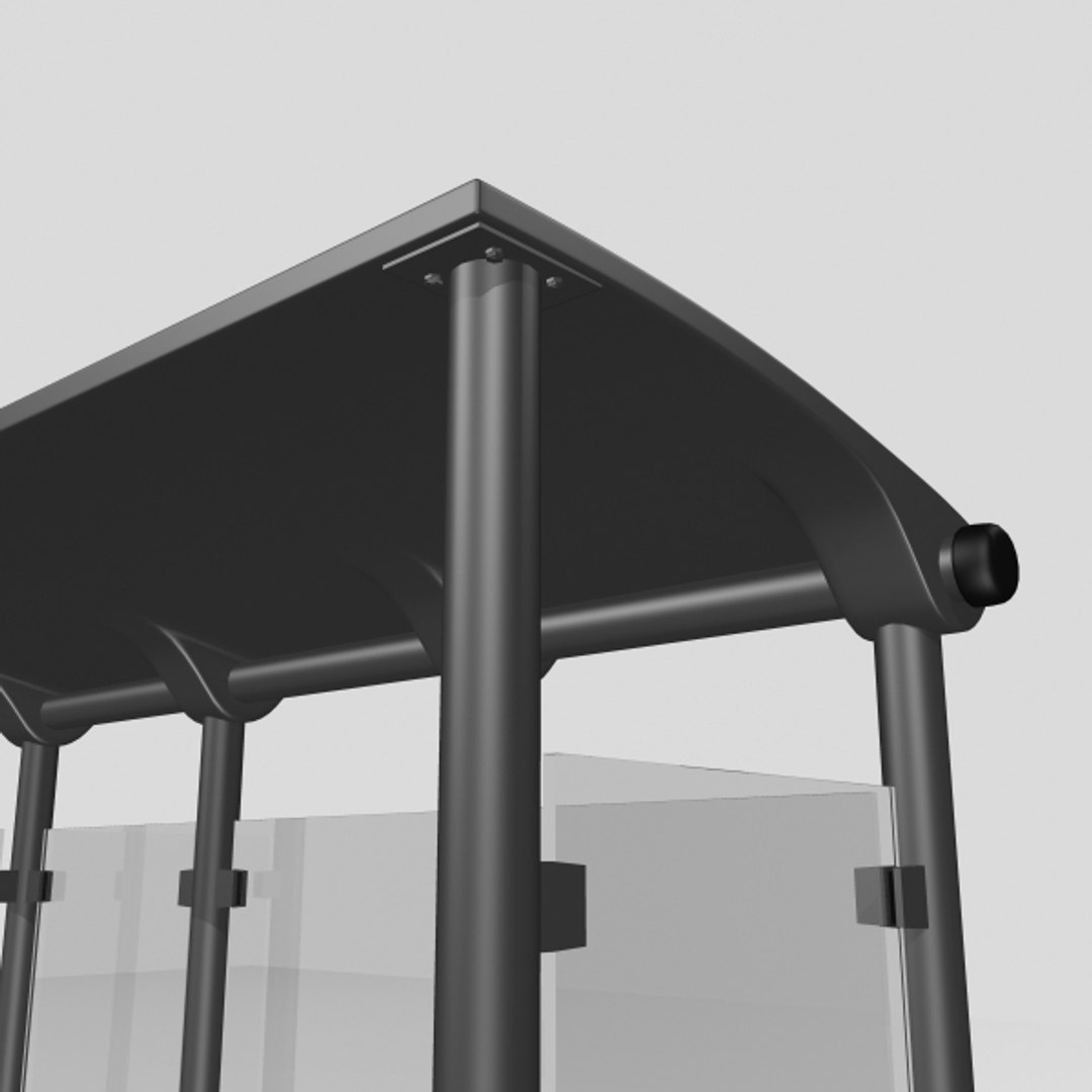 3D Realistic Bus Stop Model - TurboSquid 1582562