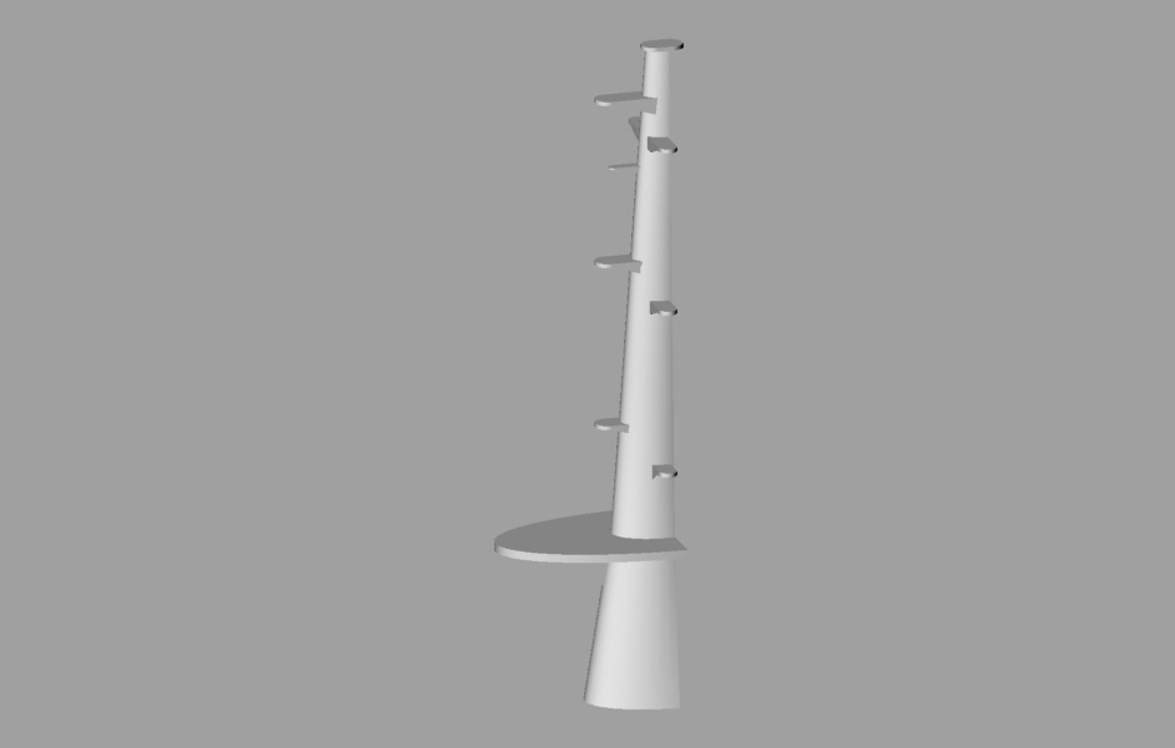 3d Model Ship Aft Mast