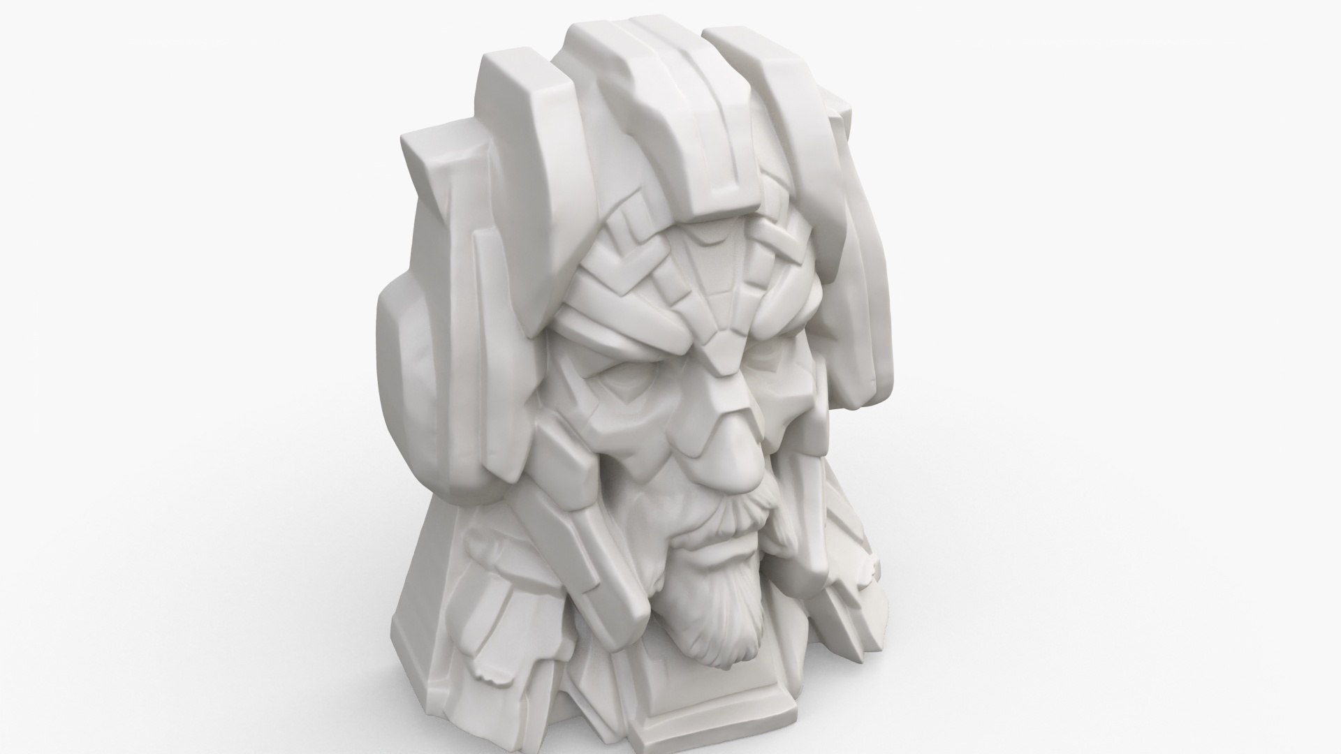 3D Stone Sentinel Bust 8 - TurboSquid 2187751