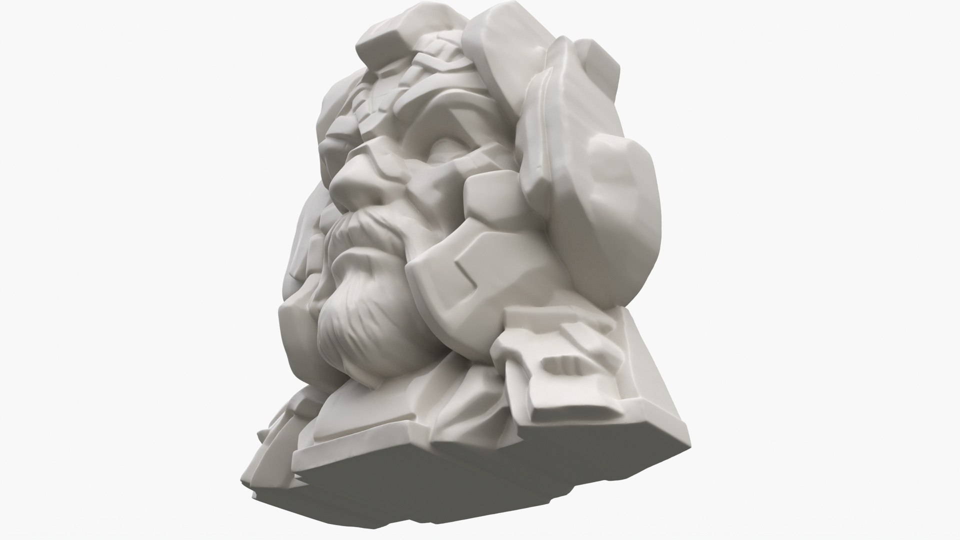 3D Stone Sentinel Bust 8 - TurboSquid 2187751