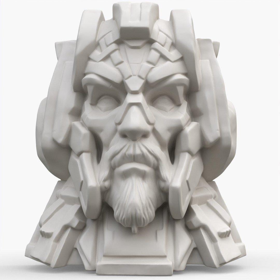 3D Stone Sentinel Bust 8 - TurboSquid 2187751