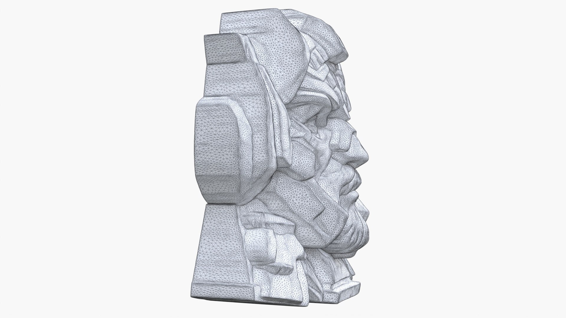 3D Stone Sentinel Bust 8 - TurboSquid 2187751