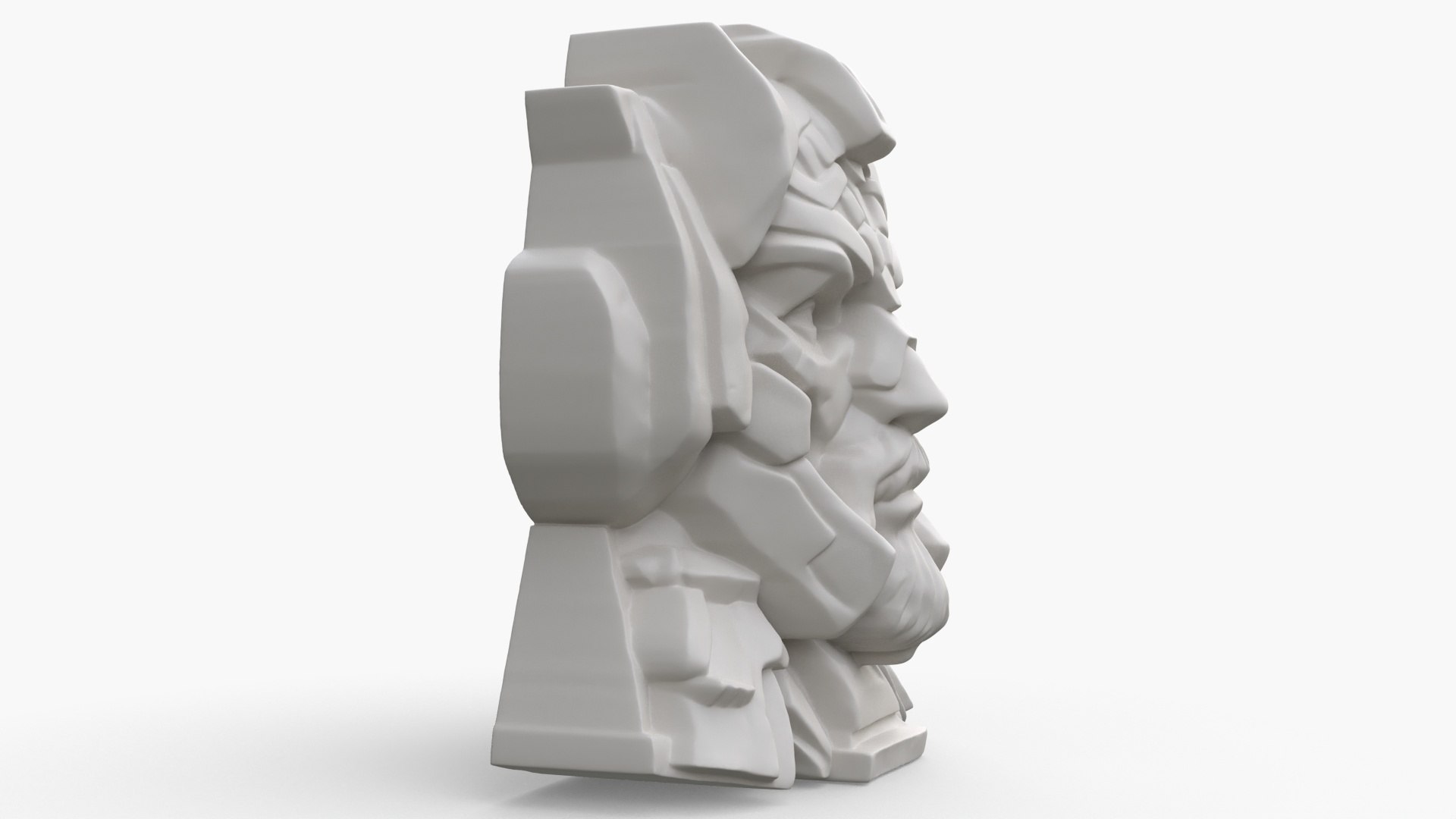 3D Stone Sentinel Bust 8 - TurboSquid 2187751