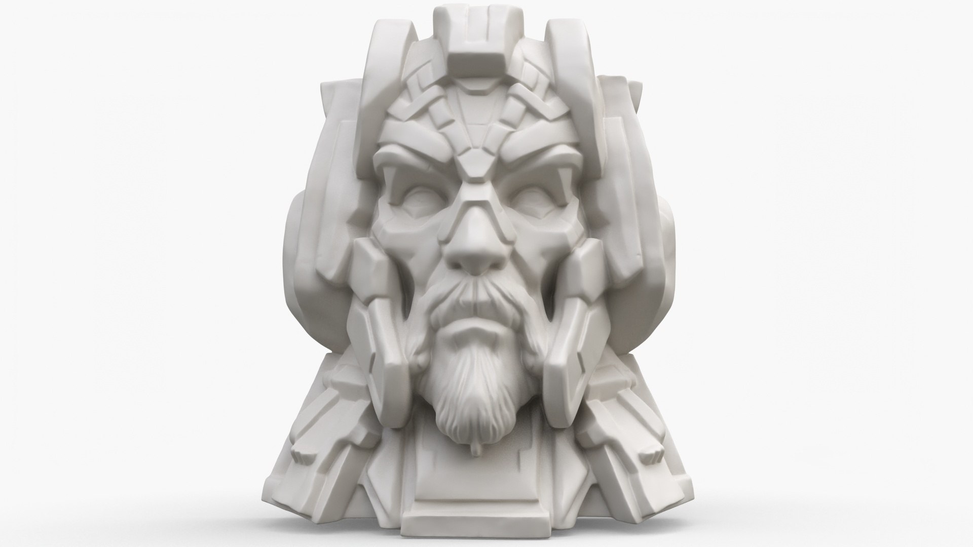 3D Stone Sentinel Bust 8 - TurboSquid 2187751
