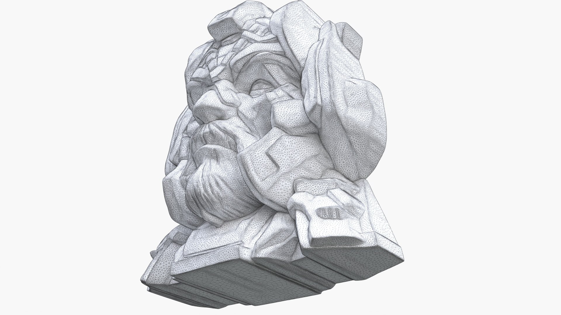 3D Stone Sentinel Bust 8 - TurboSquid 2187751