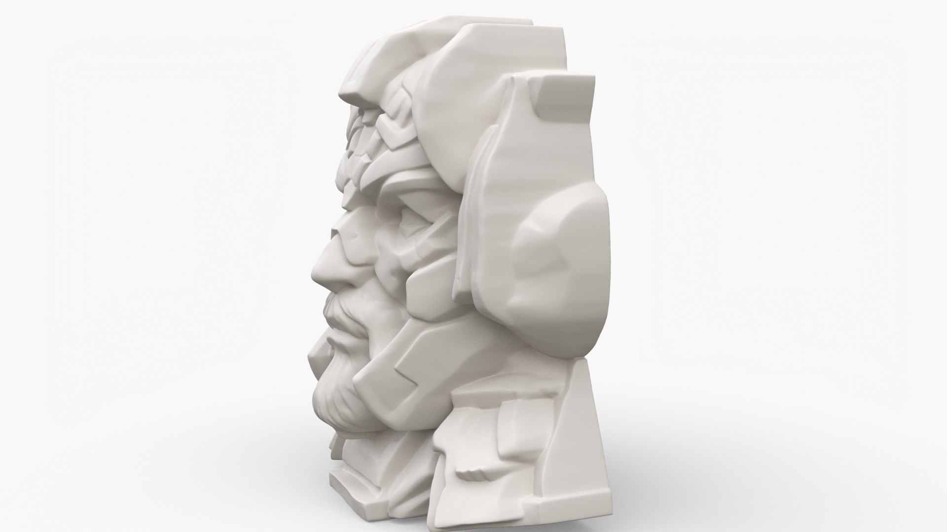 3D Stone Sentinel Bust 8 - TurboSquid 2187751