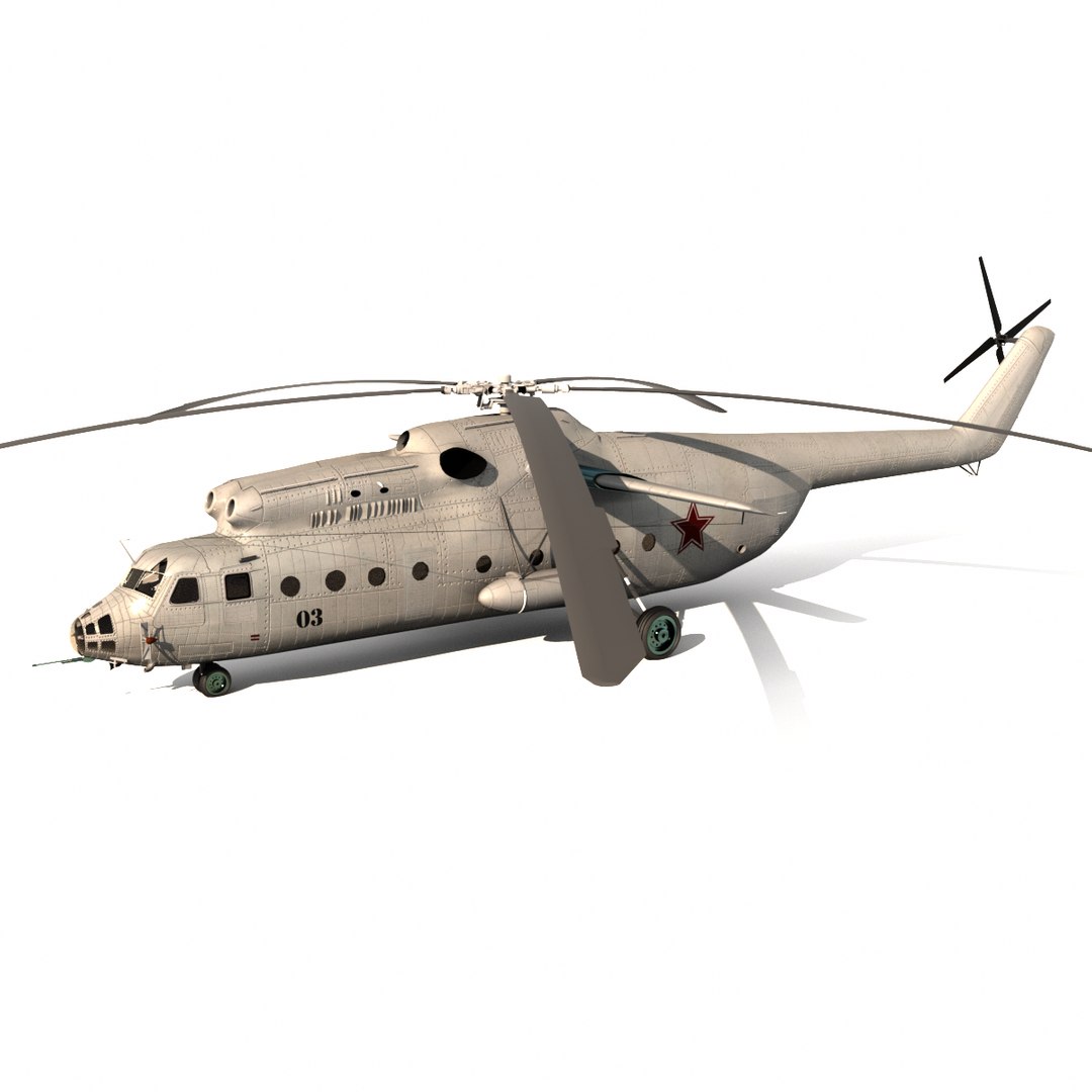 Mil Mi-6 Transport Helicopter 3d Model