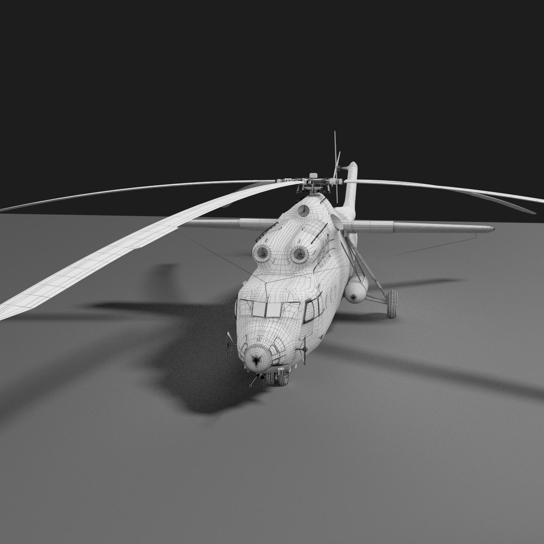 Mil Mi-6 Transport Helicopter 3d Model