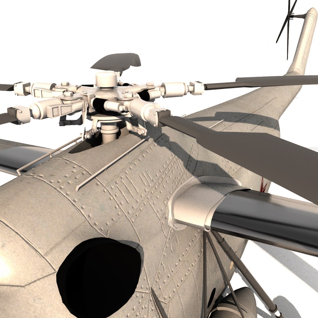 Mil Mi-6 Transport Helicopter 3d Model