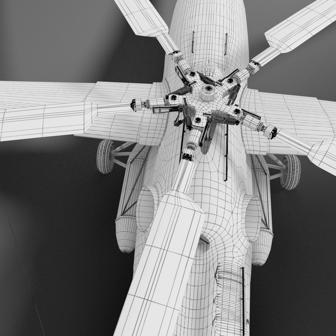 Mil Mi-6 Transport Helicopter 3d Model