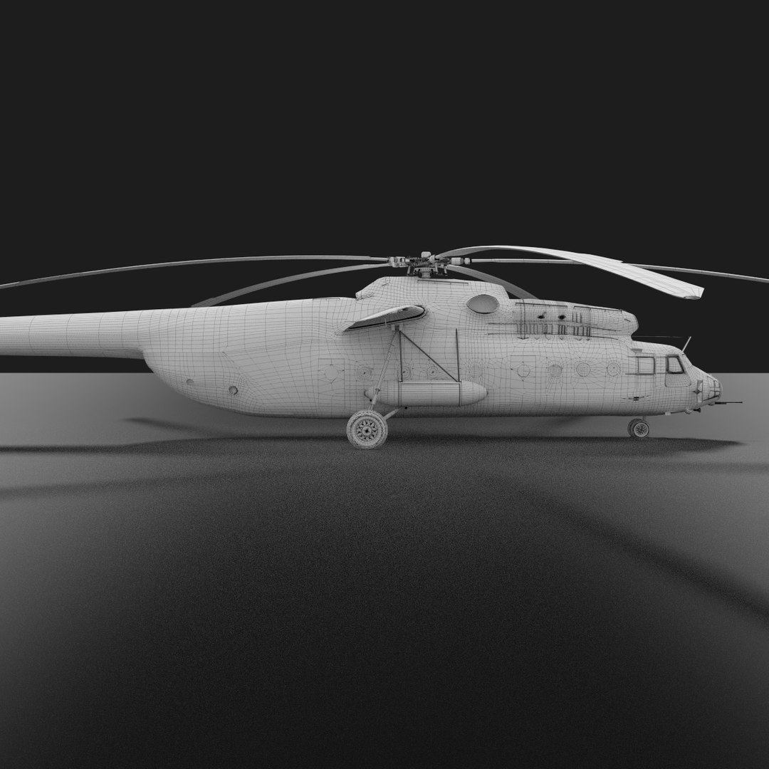 Mil Mi-6 Transport Helicopter 3d Model
