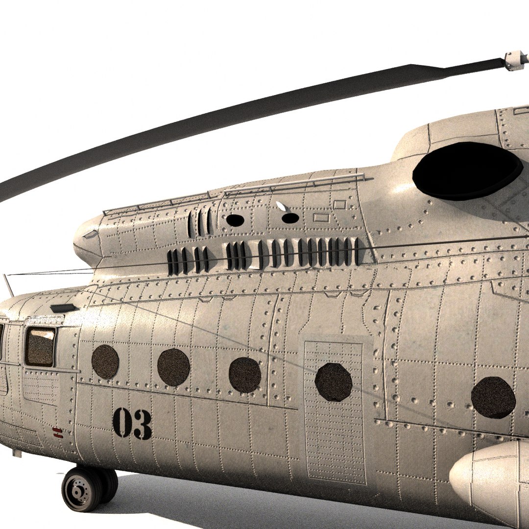 Mil Mi-6 Transport Helicopter 3d Model