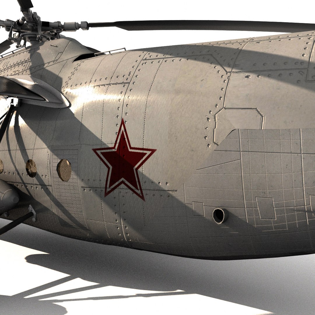 Mil Mi-6 Transport Helicopter 3d Model