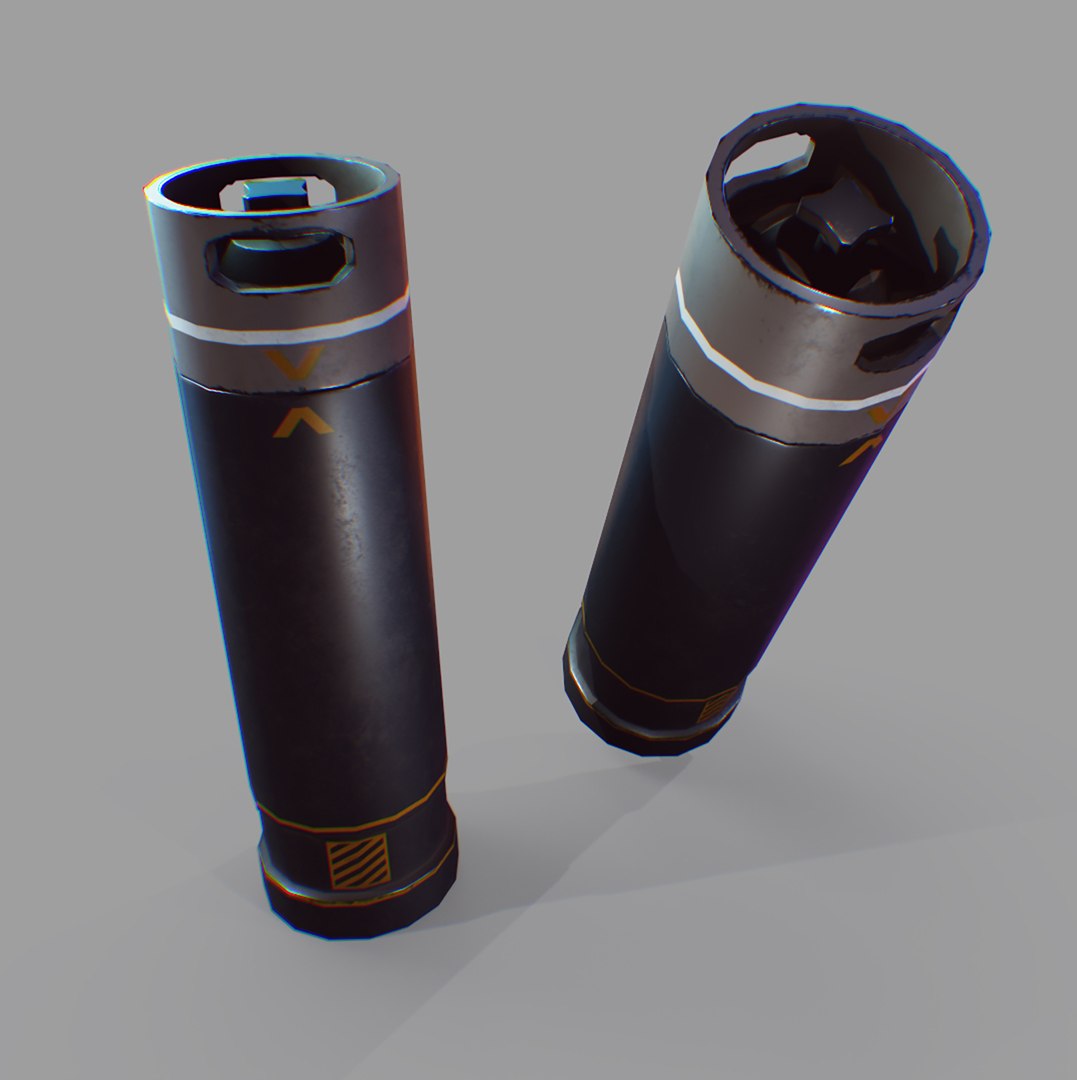 3D Sci-Fi Barrels Game-ready - TurboSquid 2035062