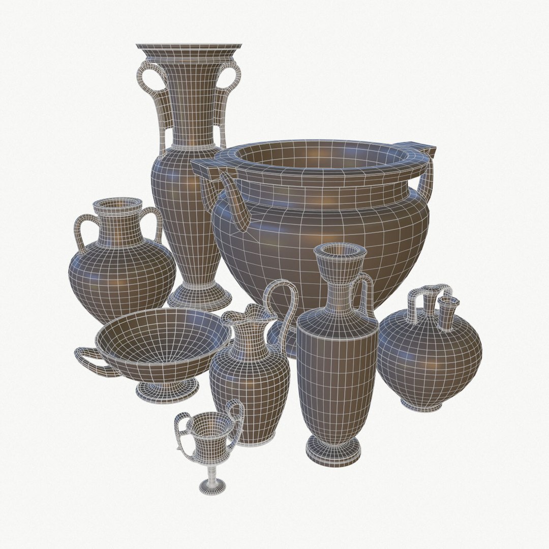 3D Greek Vases Model - TurboSquid 2066527