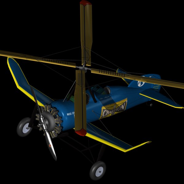 Autogyro 3D Models for Download | TurboSquid