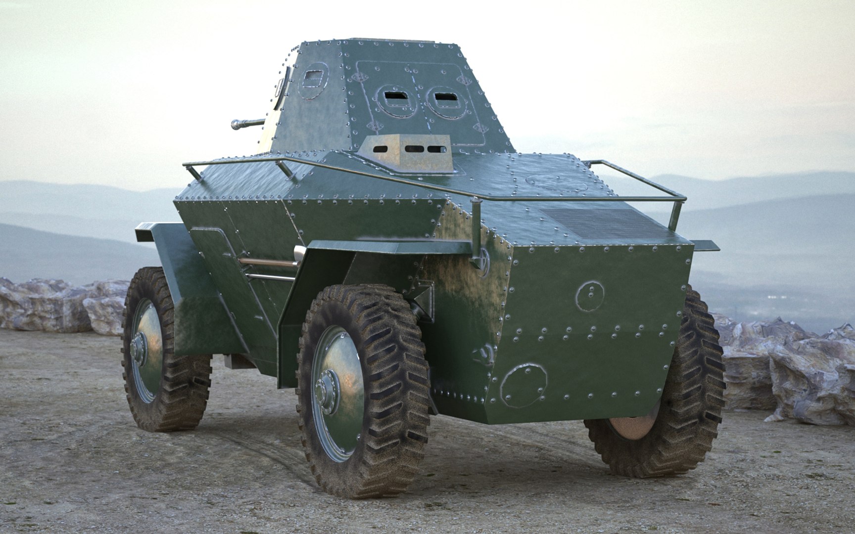 39m Csaba Armored Car 3D - TurboSquid 1637848