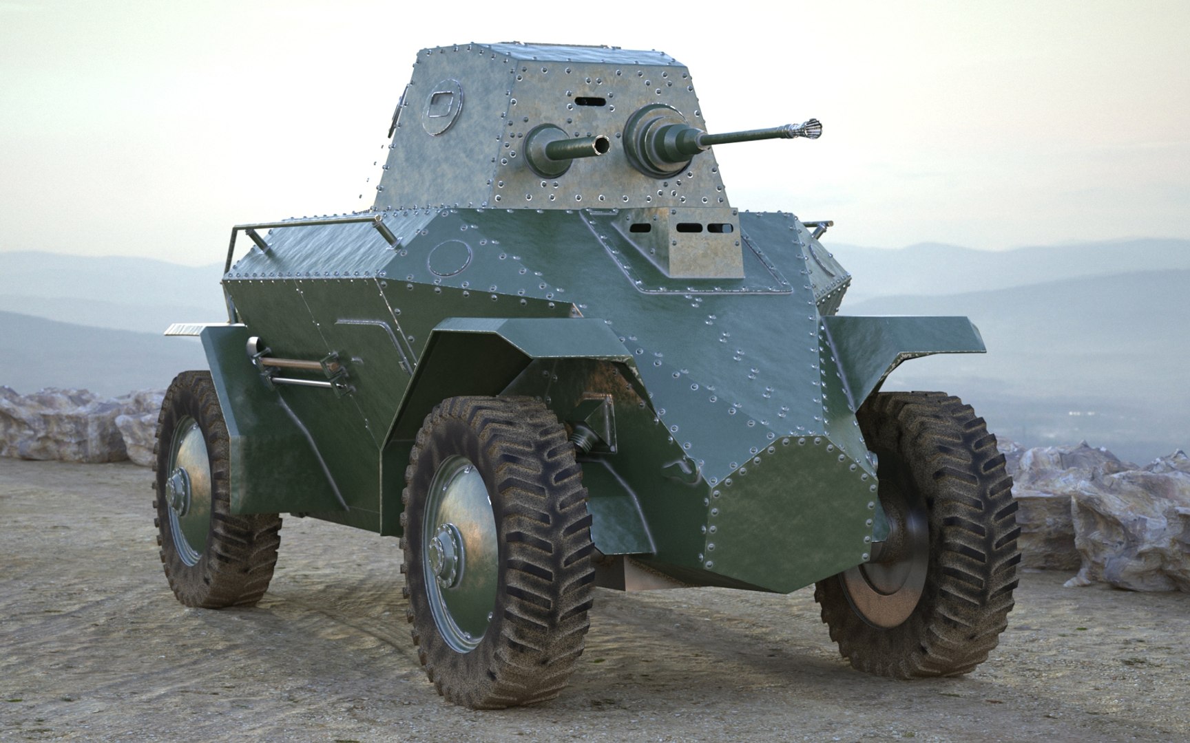 39m Csaba Armored Car 3D - TurboSquid 1637848