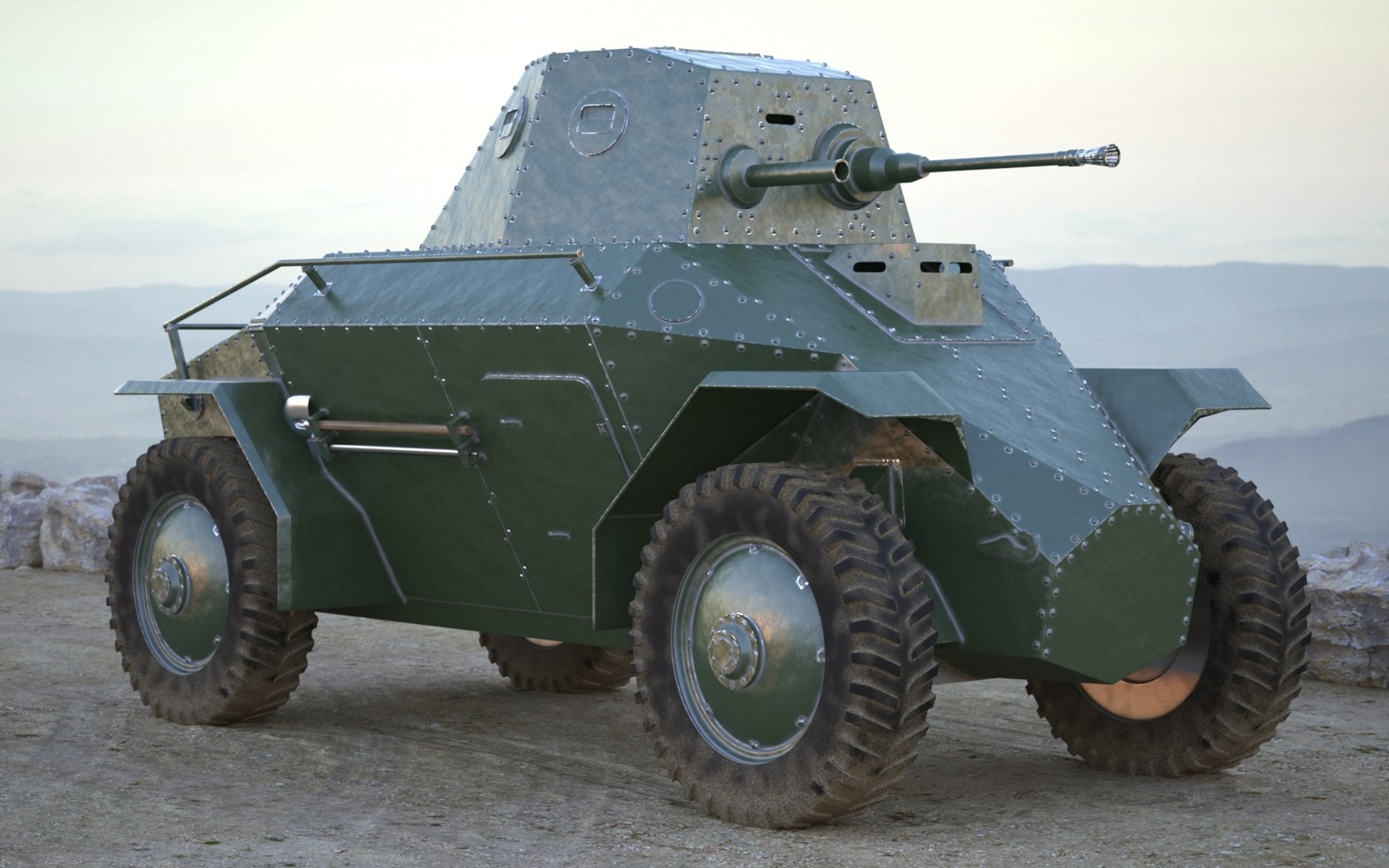 39m Csaba Armored Car 3D - TurboSquid 1637848