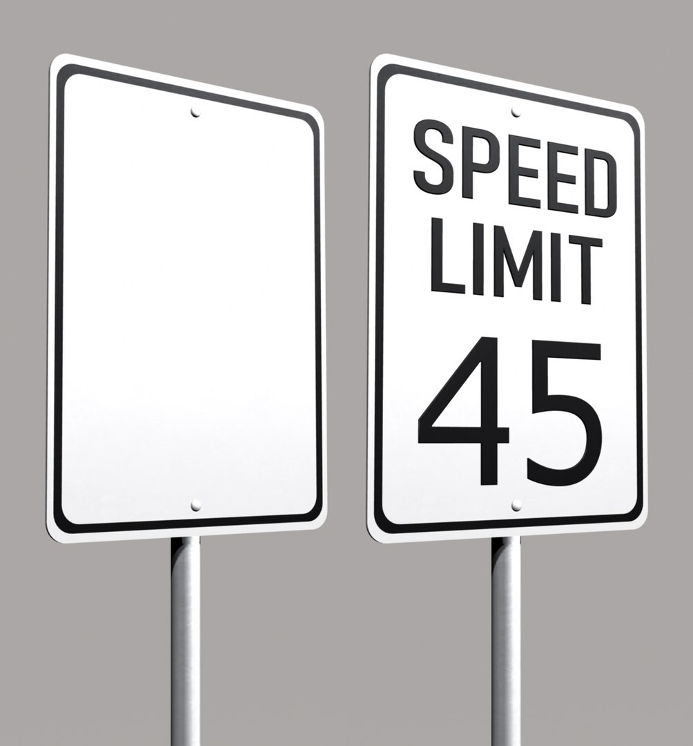 3ds Street Sign Speed 01