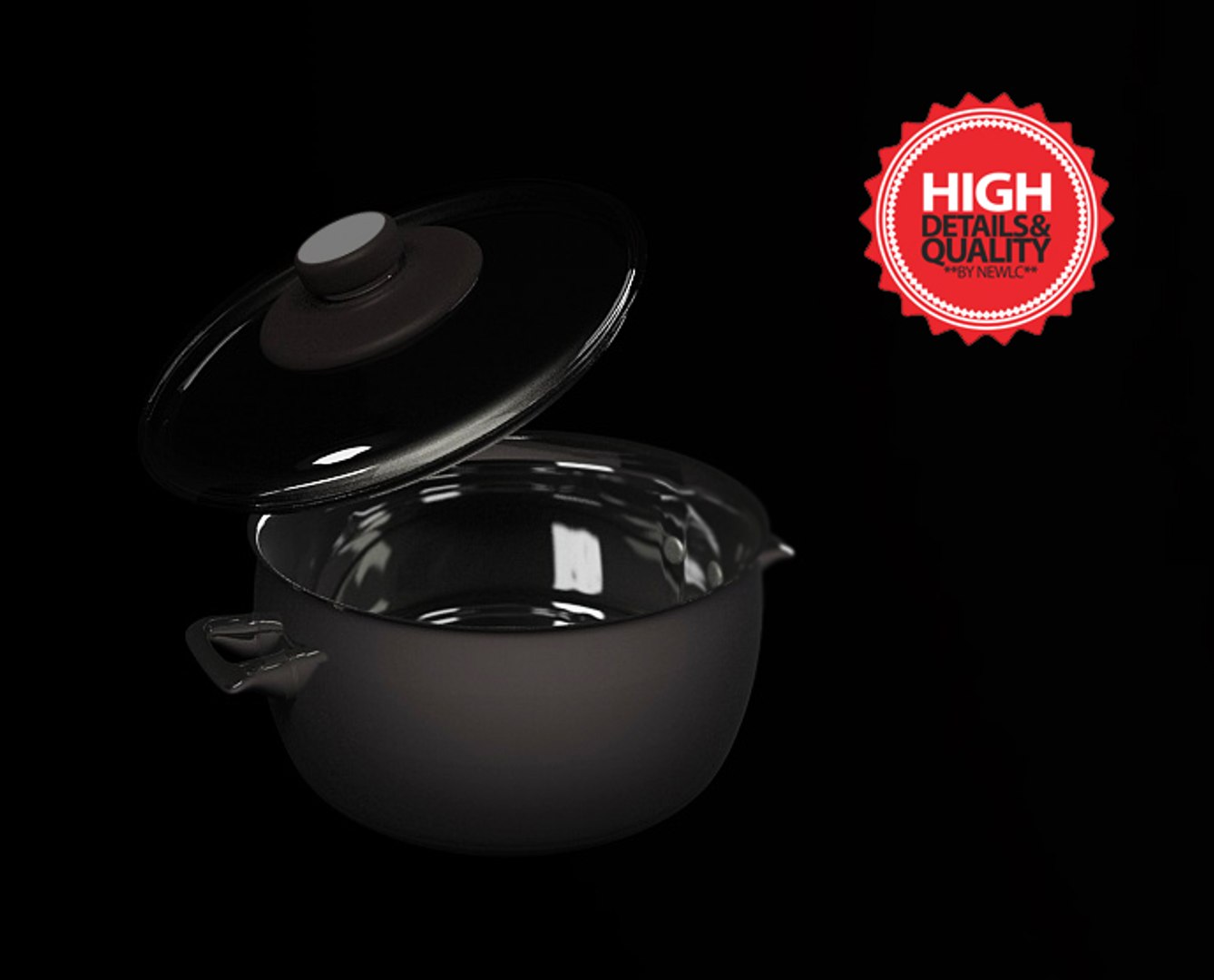 Kitchen Pot 3d Model