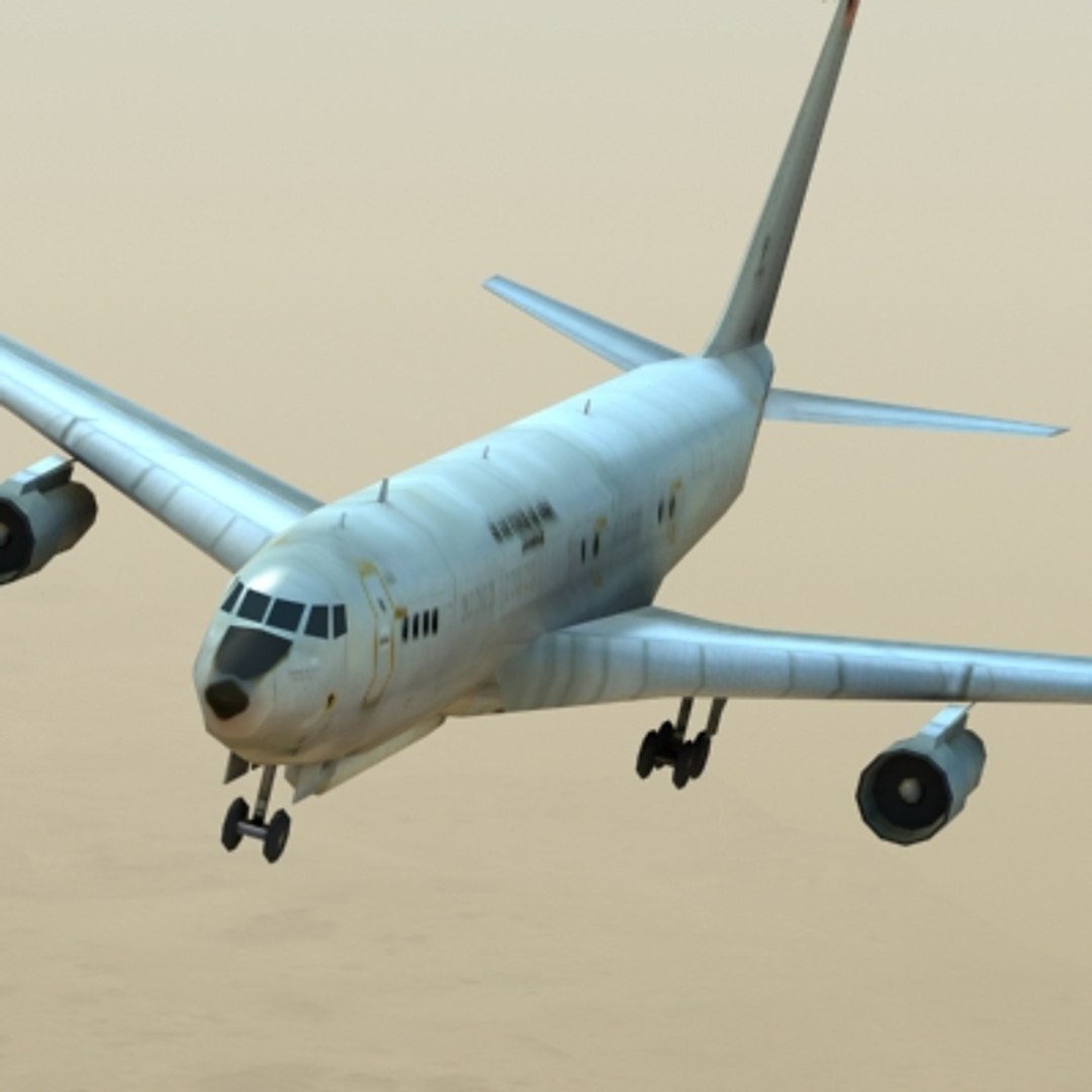 3d Max E-8 Jstars Aircraft Radar