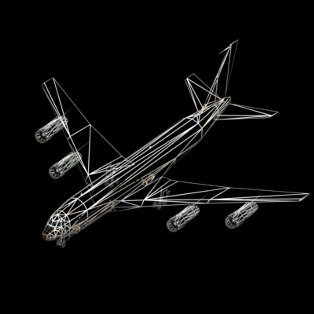 3d Max E-8 Jstars Aircraft Radar