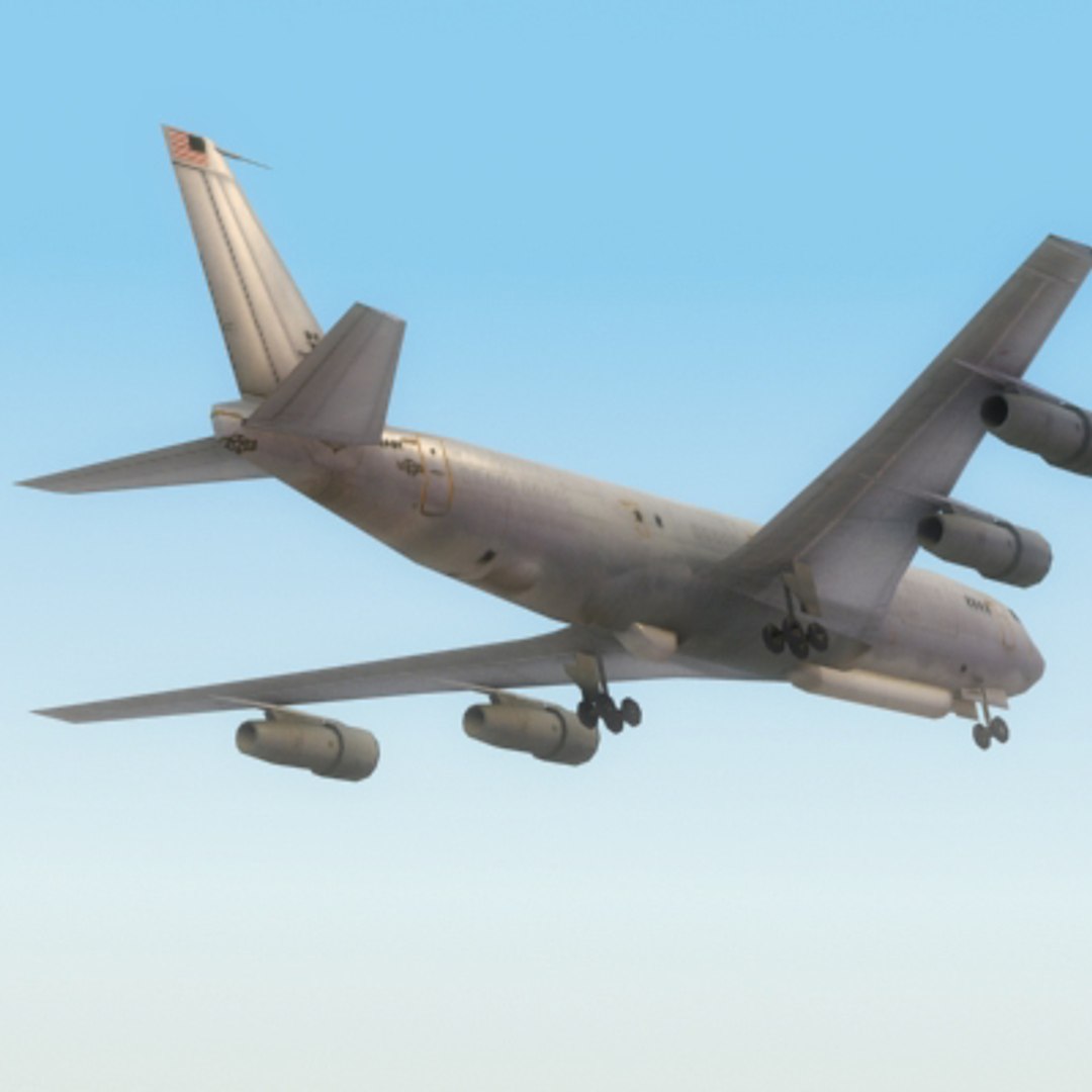 3d Max E-8 Jstars Aircraft Radar