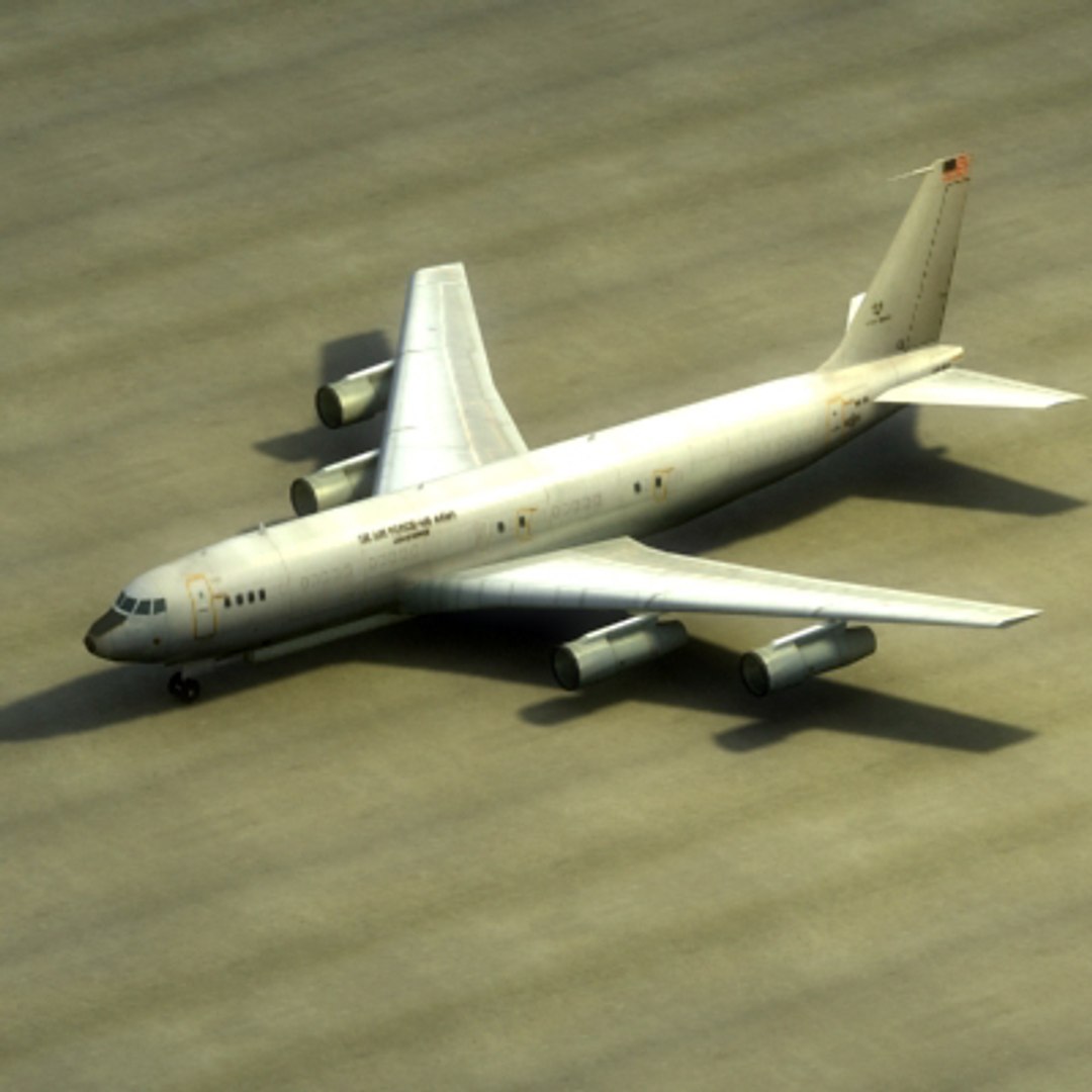 3d Max E-8 Jstars Aircraft Radar