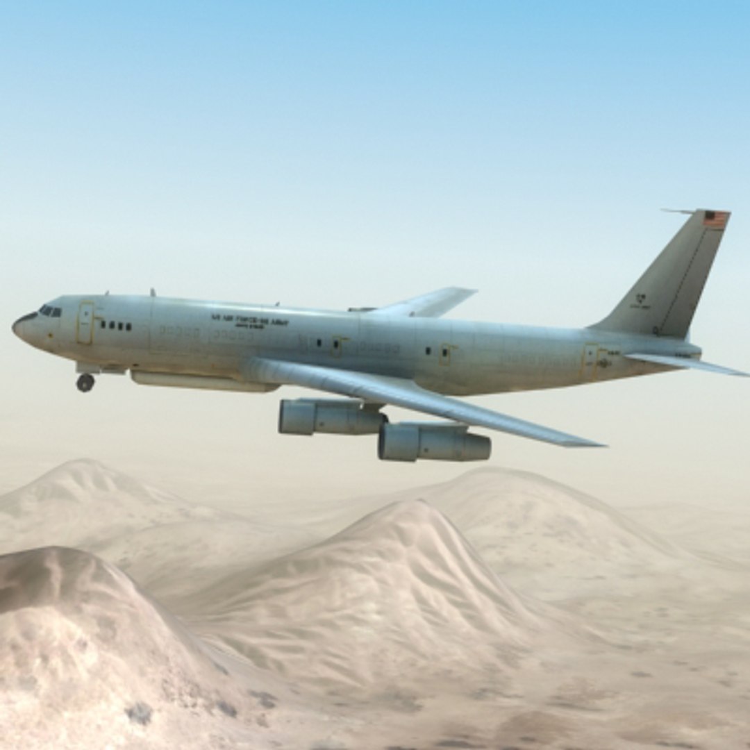 3d Max E-8 Jstars Aircraft Radar