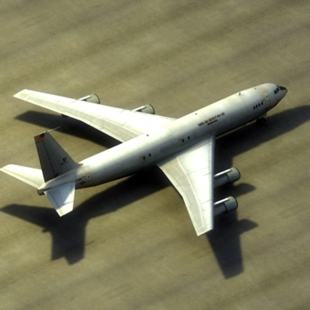 3d Max E-8 Jstars Aircraft Radar