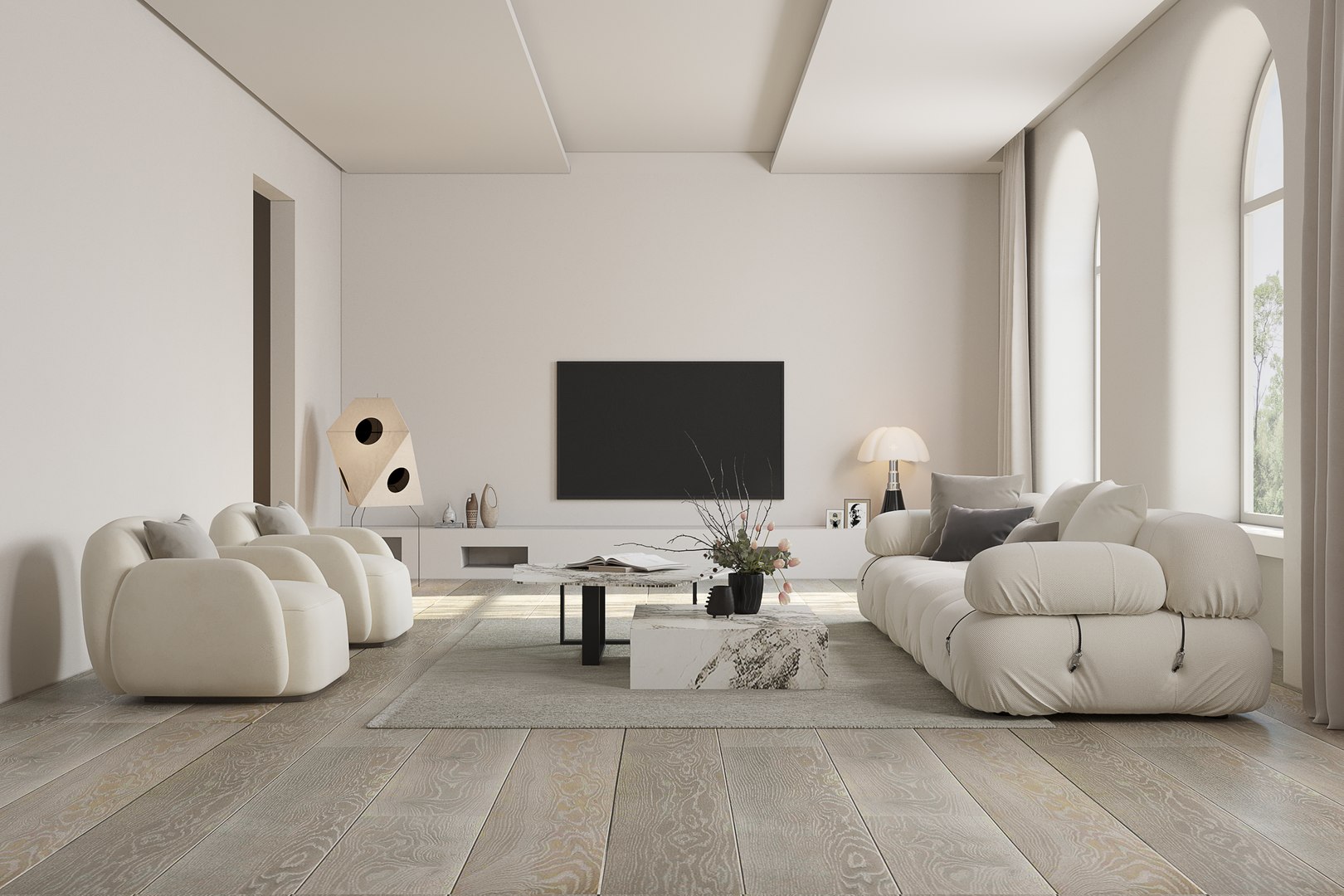 3D Modern residential indoor 3 d model model - TurboSquid 2043071