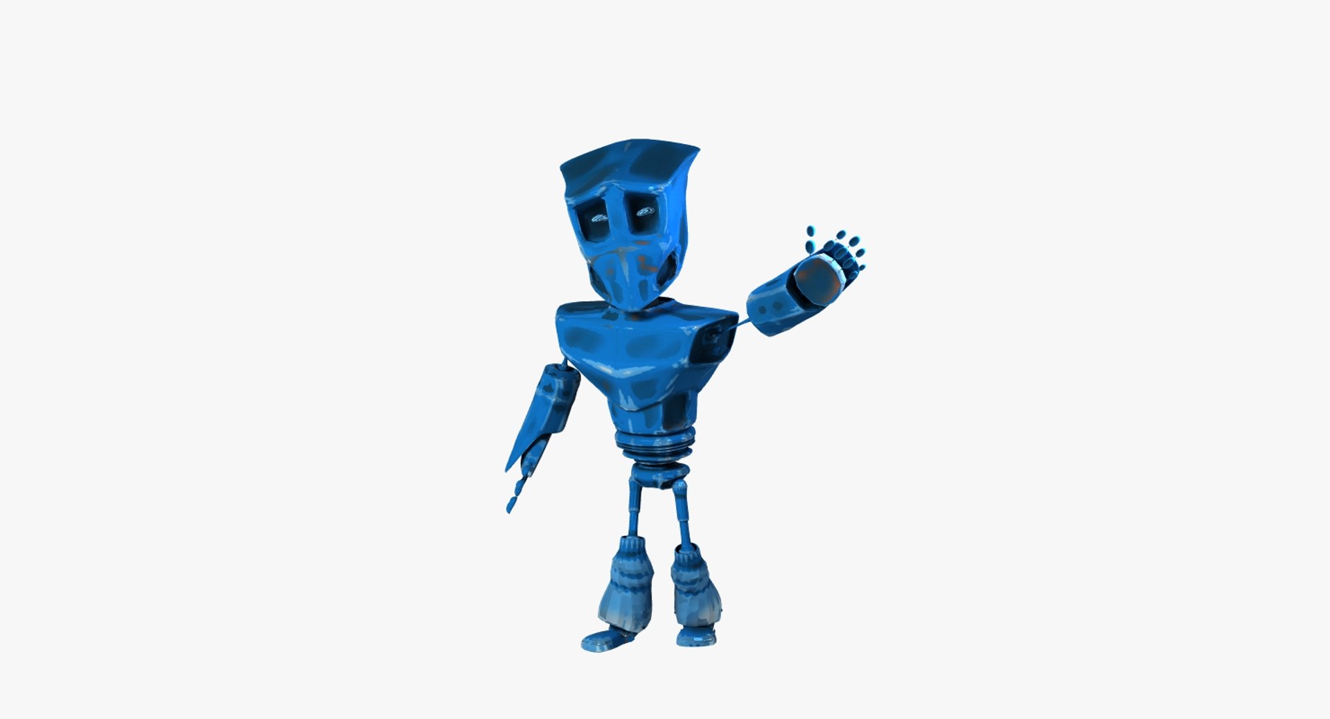 free robot rigged lightwave 3d model