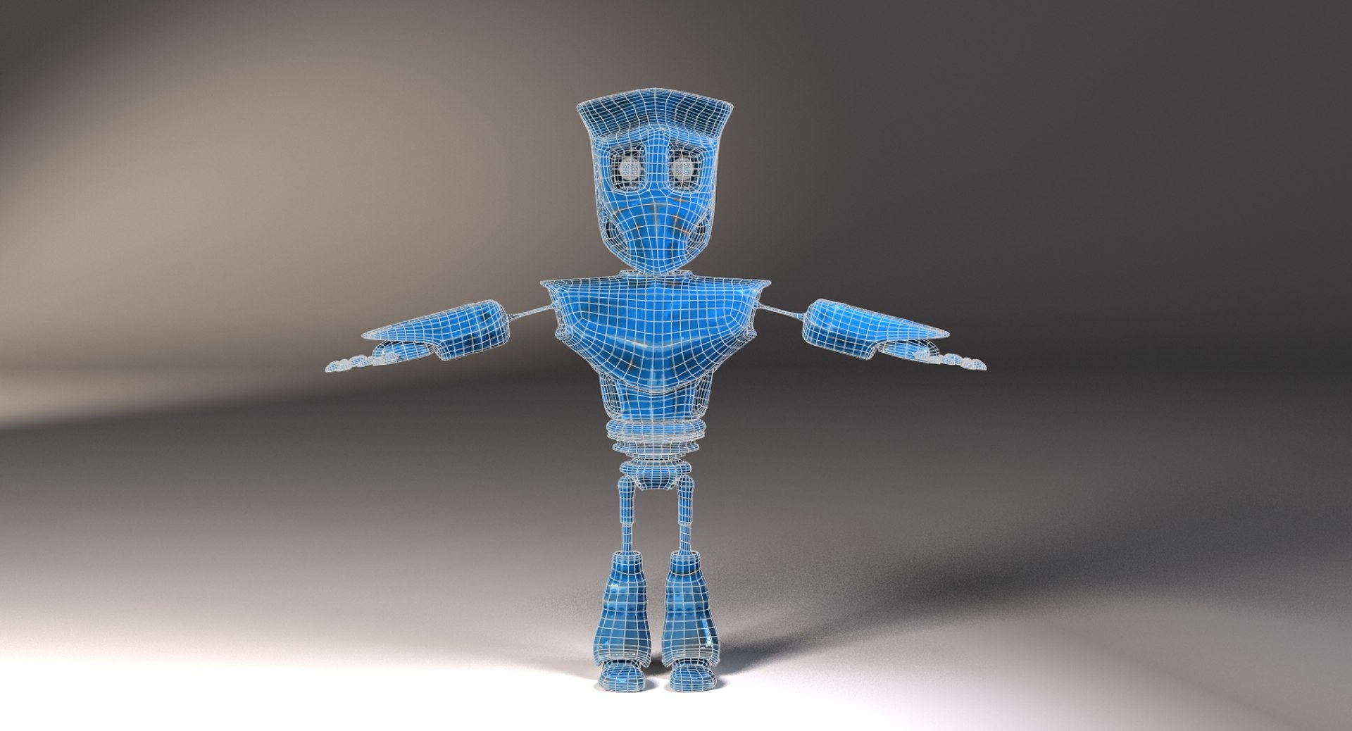 free robot rigged lightwave 3d model