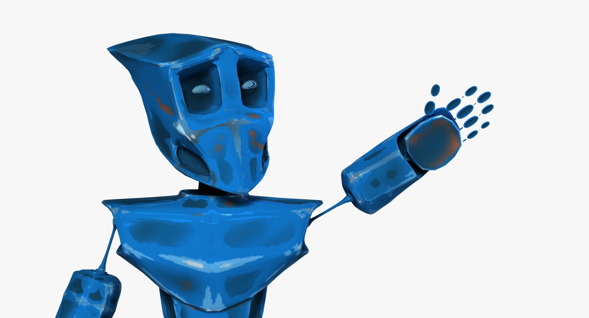 free robot rigged lightwave 3d model