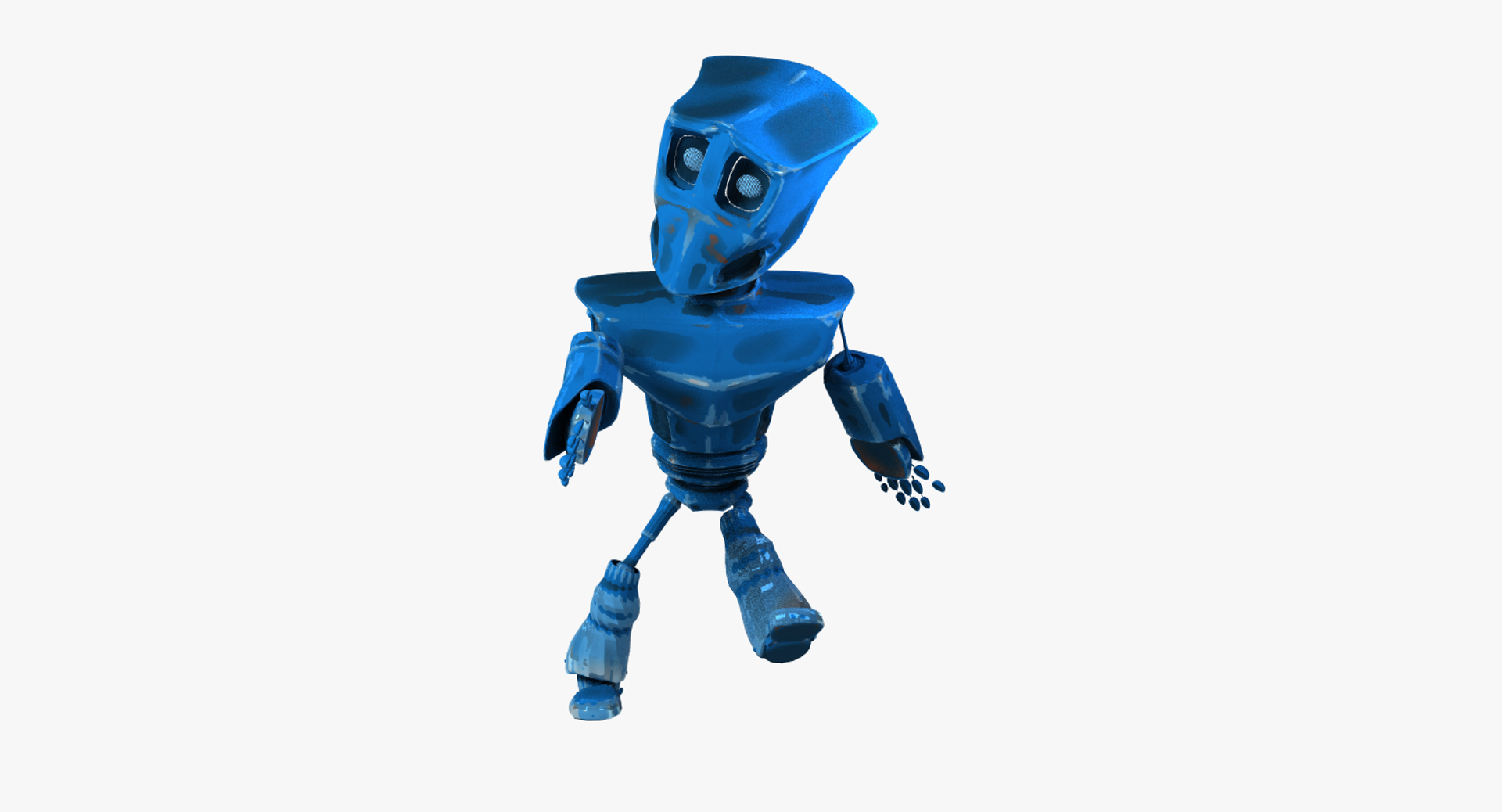 free robot rigged lightwave 3d model