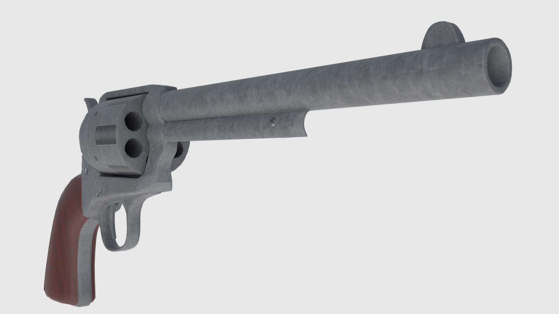 3d Obj Ready Colt 45 Revolver