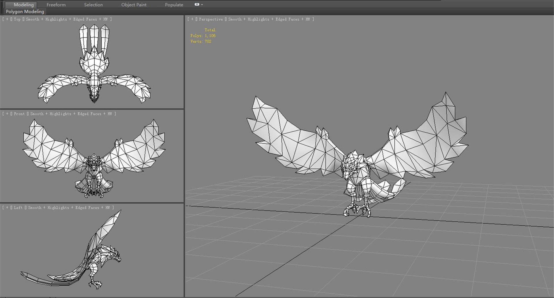 3D Cartoon Ice Bird Monster Model - TurboSquid 2267850