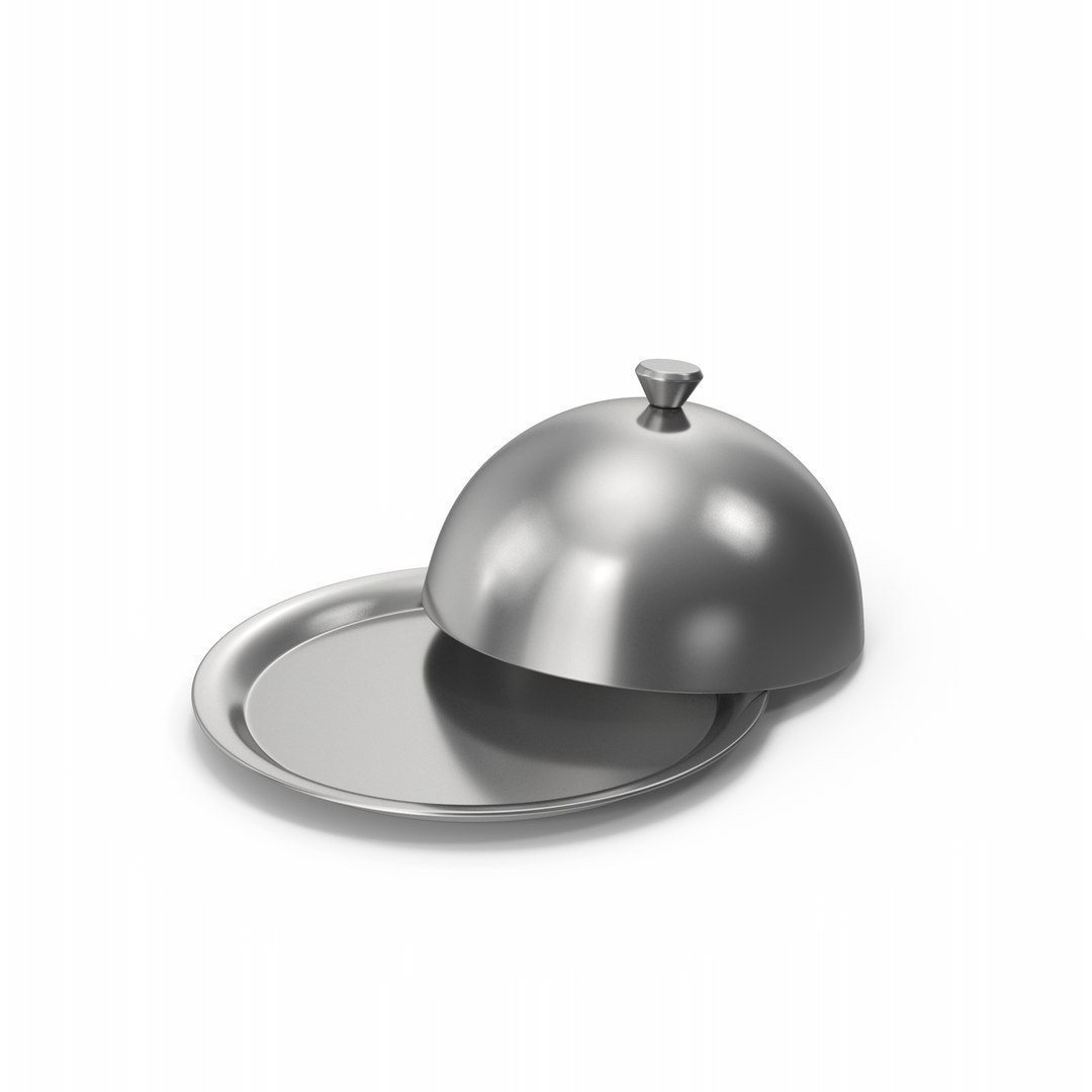 Steel Serving Tray Dome 3D Model - TurboSquid 2168474
