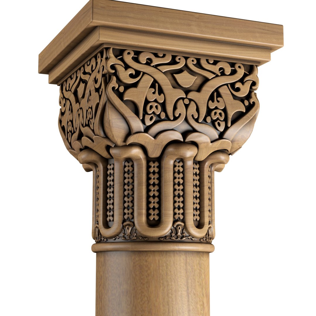 3D Model Column In Oriental Style Arabic Columns - TurboSquid 1980377