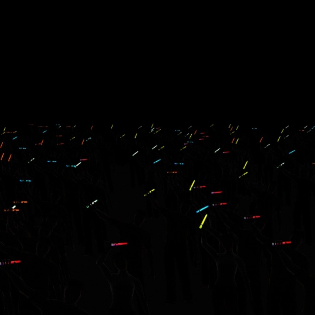 3d Model Concert Audience