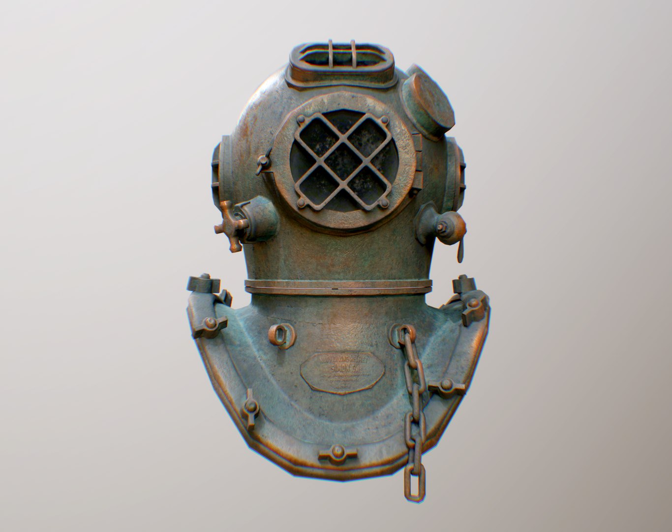 Old Navy Diving Helmet 3D Model - TurboSquid 2319950